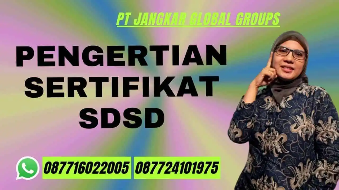 Sertifikat SDSD Pelaut Terpercaya – Jangkar Global Groups